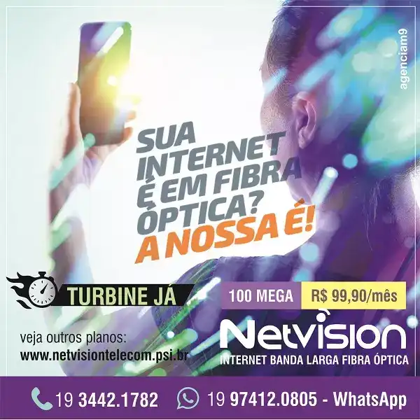 Propaganda para Divulgar empresa de Internet Fibra Óptica – Agencia M9