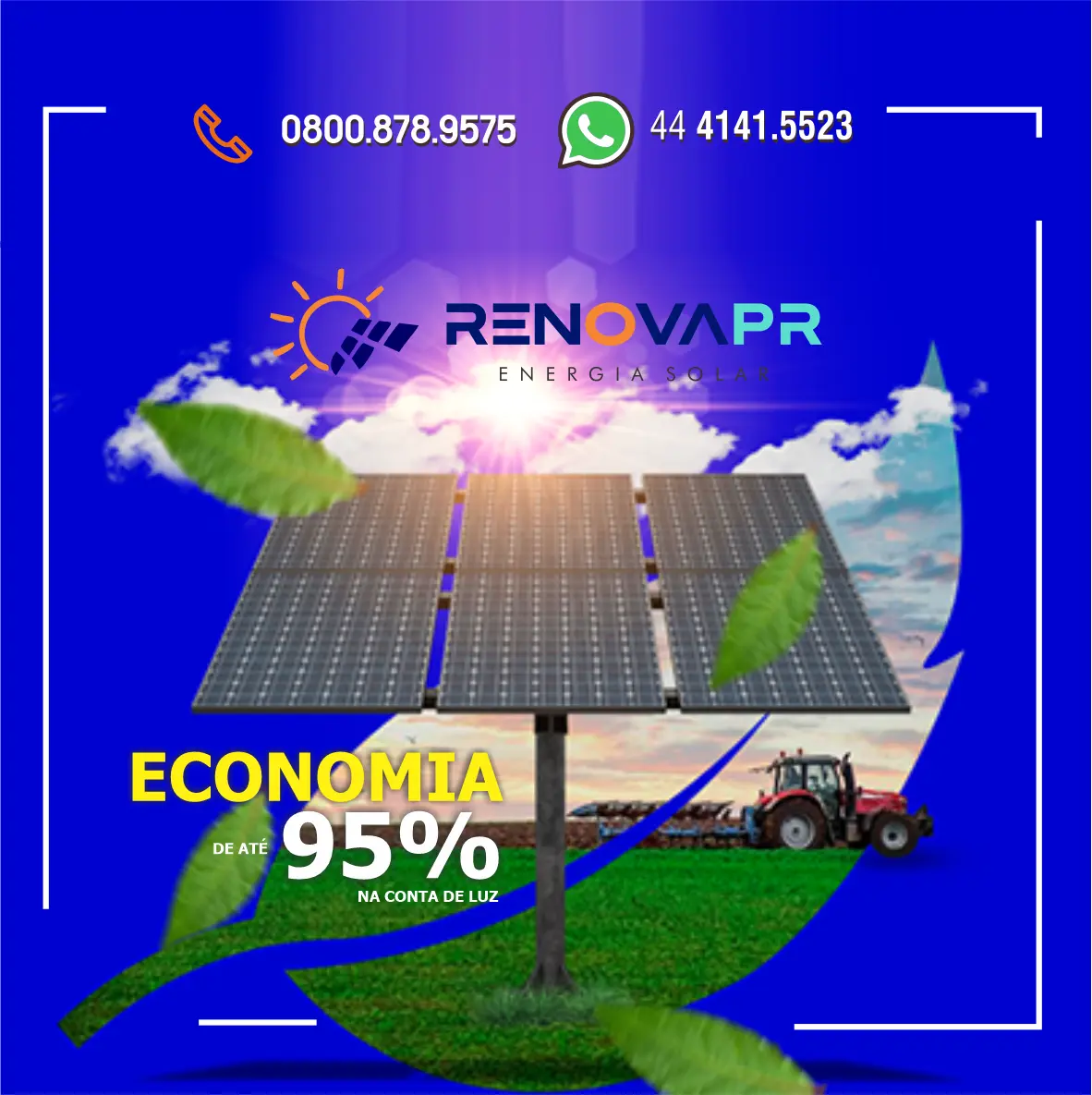 Propaganda Instagram Energia Solar Setor Agrícola – Agencia M9