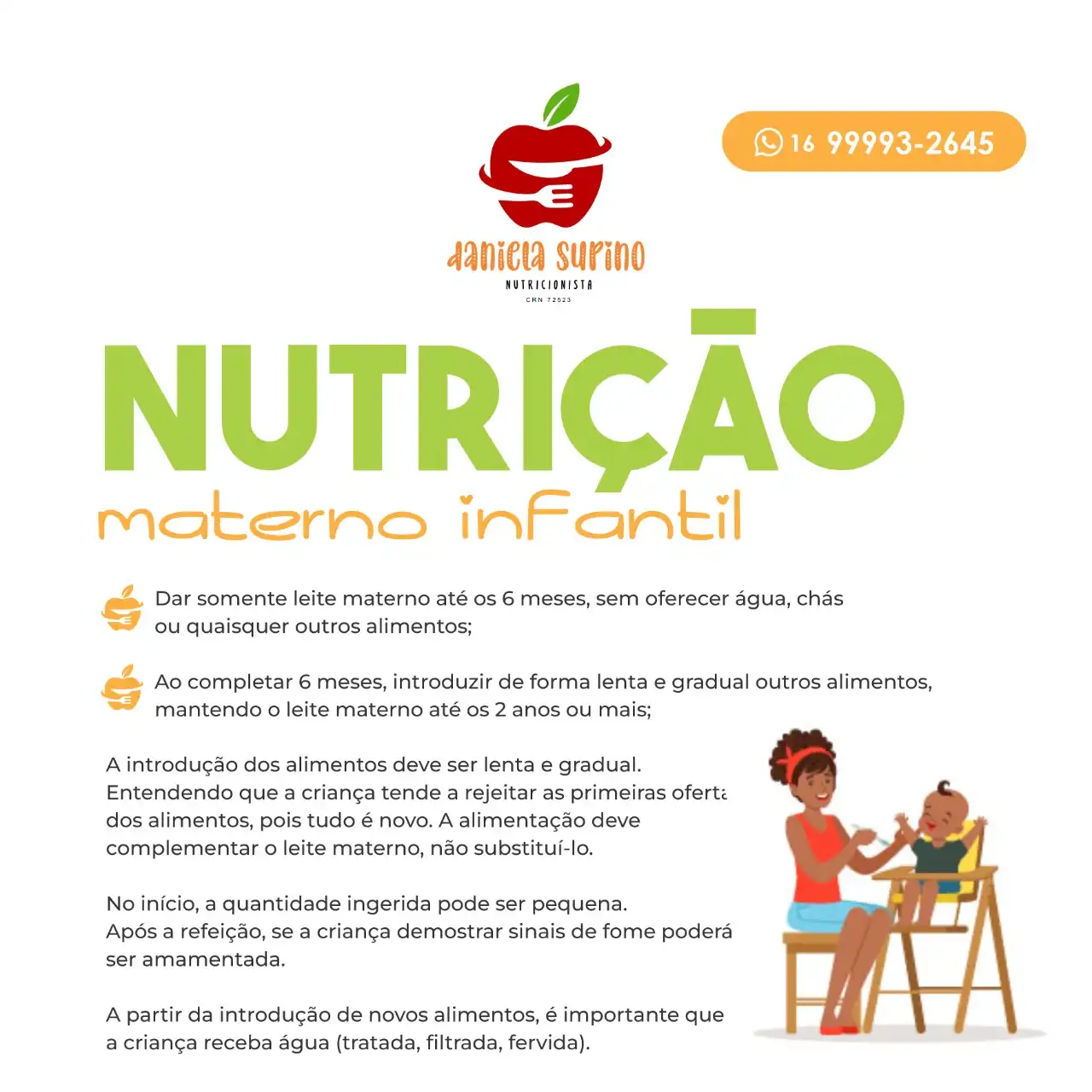 Propaganda Nutrição Materno Infantil feita para Nutricionista – Agencia M9